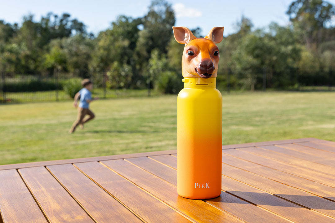PIEK Bottle: Coolest Water Bottle with Amazing Fun Caps for All Ages